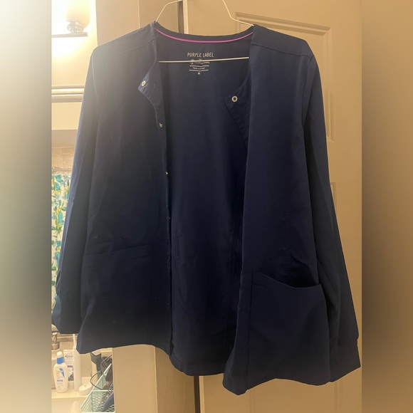 healing hands | Jackets & Coats | Healing Hands Navy Scrub Jacket ...